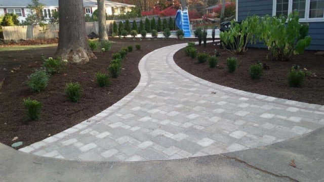 Stone Walkway Contractor RI - AMD Pools and Patios